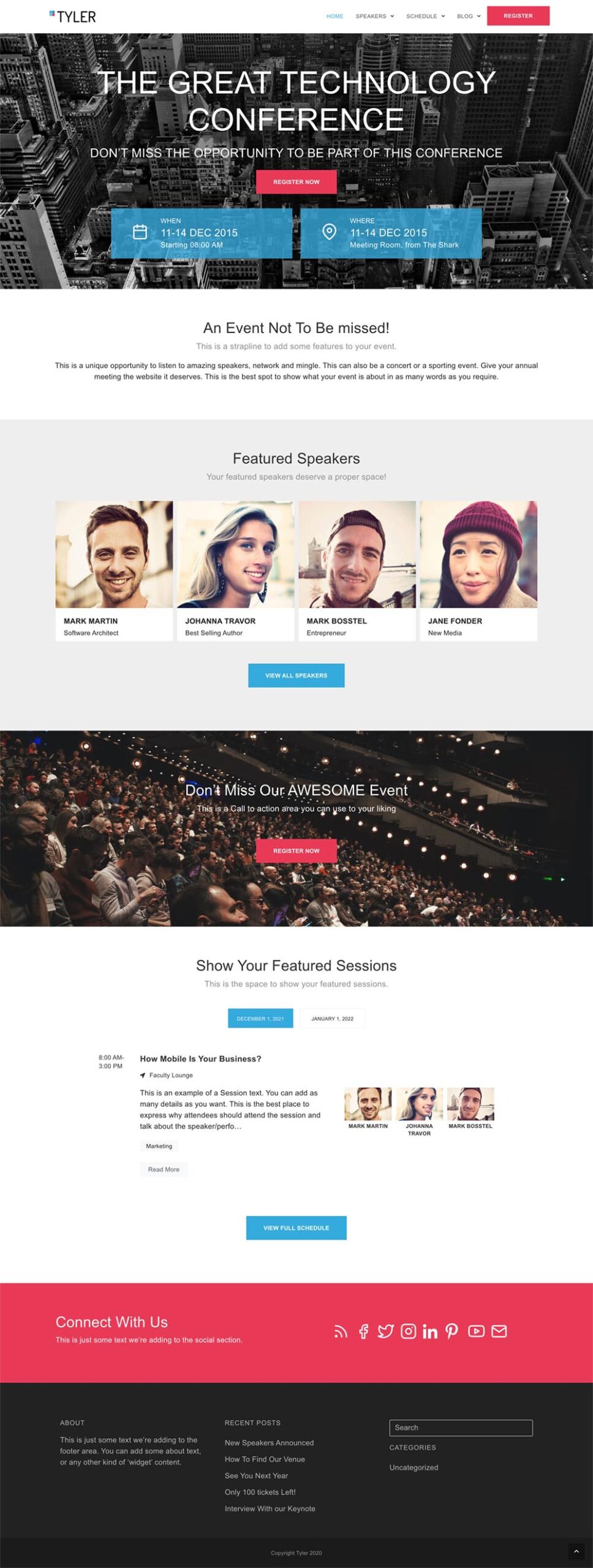 WordPress Event Theme by Showthemes